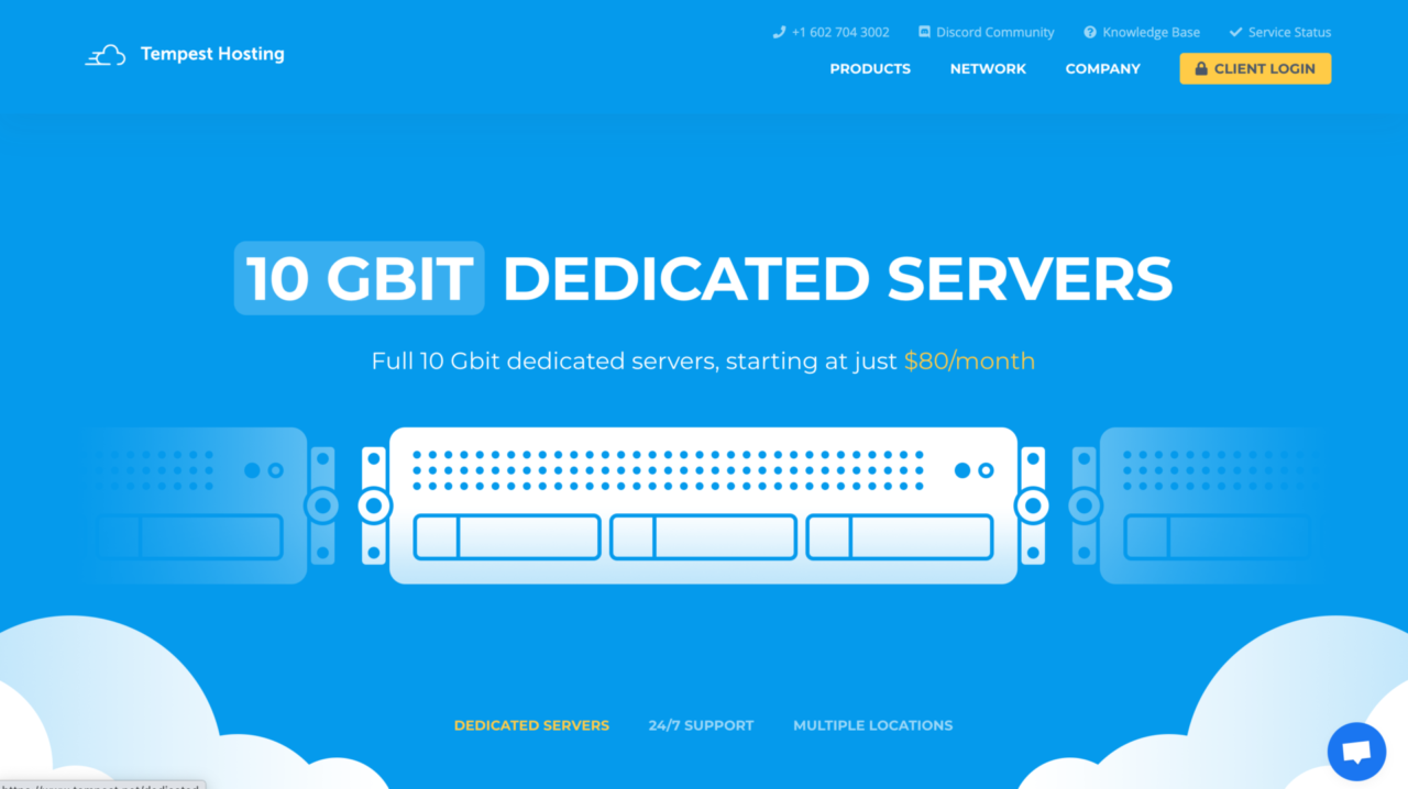 Tempest Hosting 复活节促销，日本东京 10Gbps无限流量杜甫，10T DDoS高防，月付$124.99 | VPS收割者