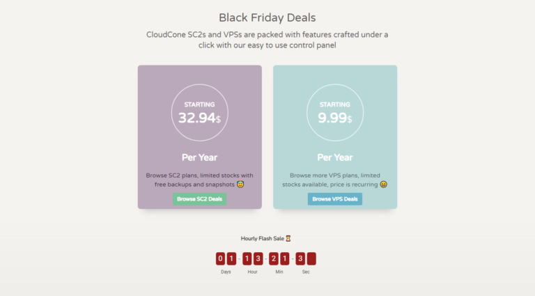CloudCone 黑五，美国洛杉矶SC2云服务器和便宜VPS，1Gbps带宽，年付$9.99起 | VPS收割者